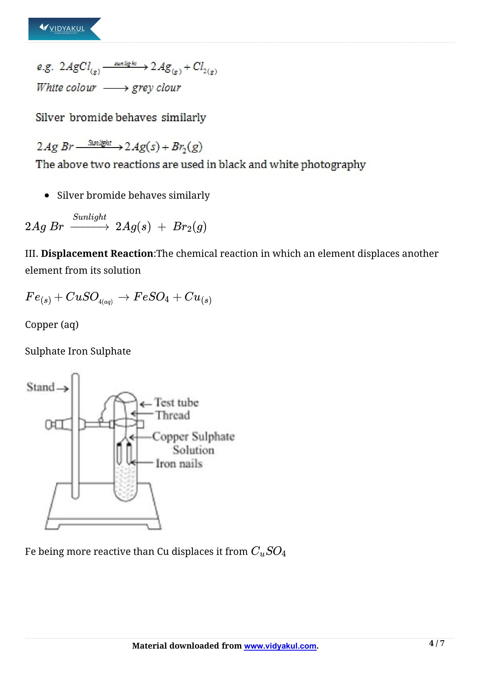 Class 10th Science Chemicals Reactions And Equations NCERT Notes CBSE 2023 class-10th-science-chemicals-reactions-and-equations-ncert-notes-cbse-2023