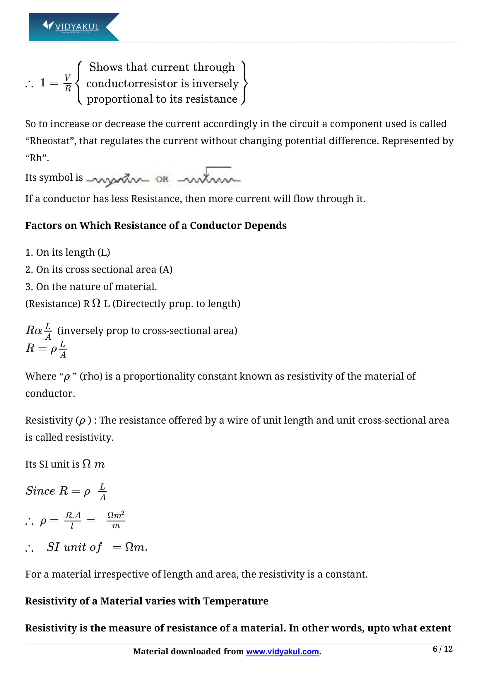 Class 10th Science Electricity NCERT Notes CBSE 2023 Class 10th Science Electricity NCERT Notes CBSE 2023