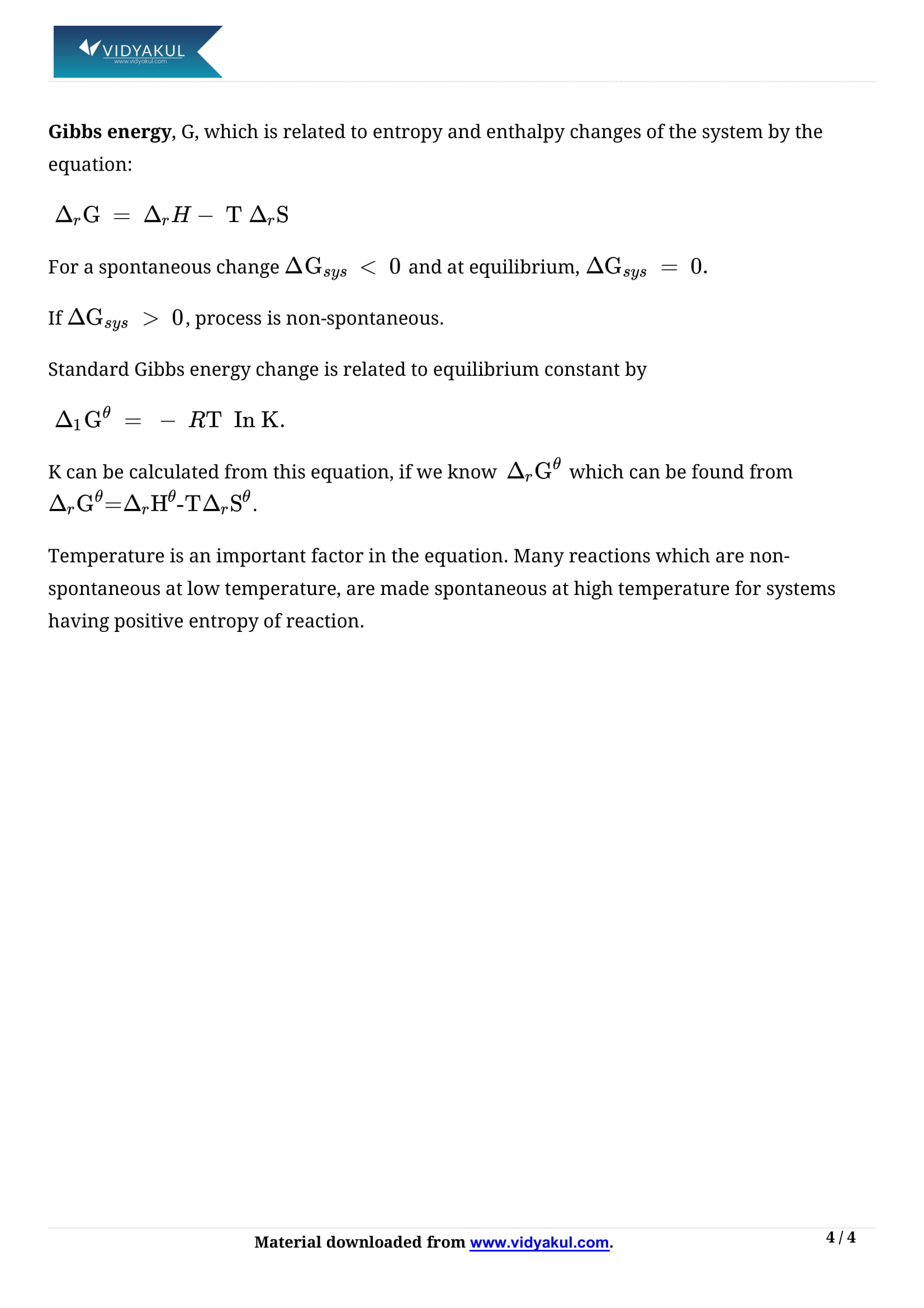 Thermodynamics Class 11 Notes | Vidyakul