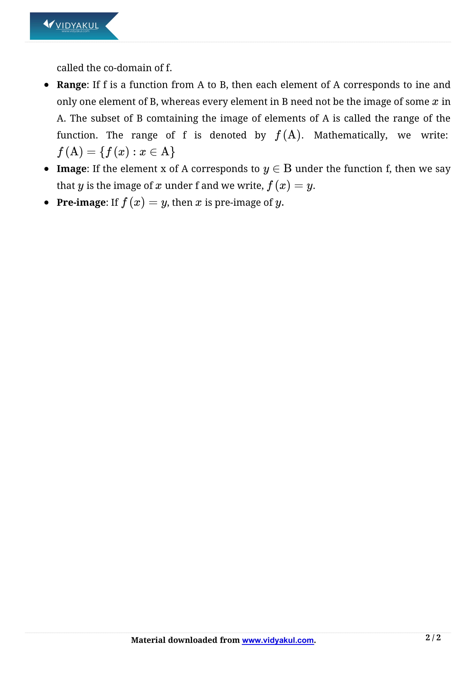 Class 11th Math Relations and Functions Formulas CBSE 2023 Class 11th Math Relations and Functions Formulas CBSE 2023