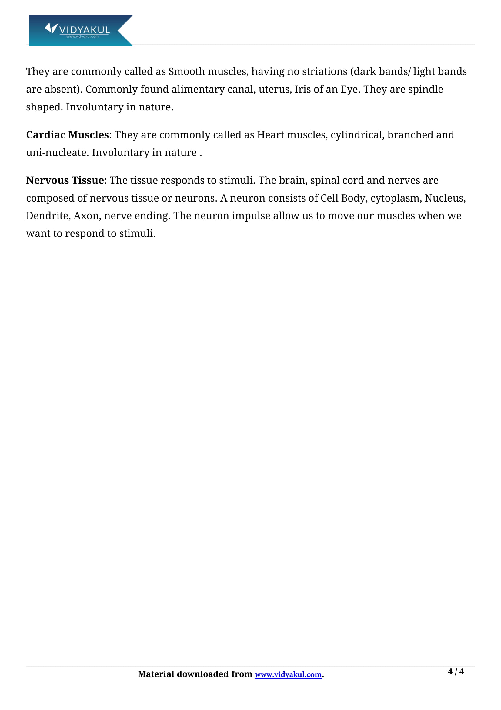Class 9th Science Tissues NCERT Notes CBSE 2023 Class 9th Science Tissues NCERT Notes CBSE 2023