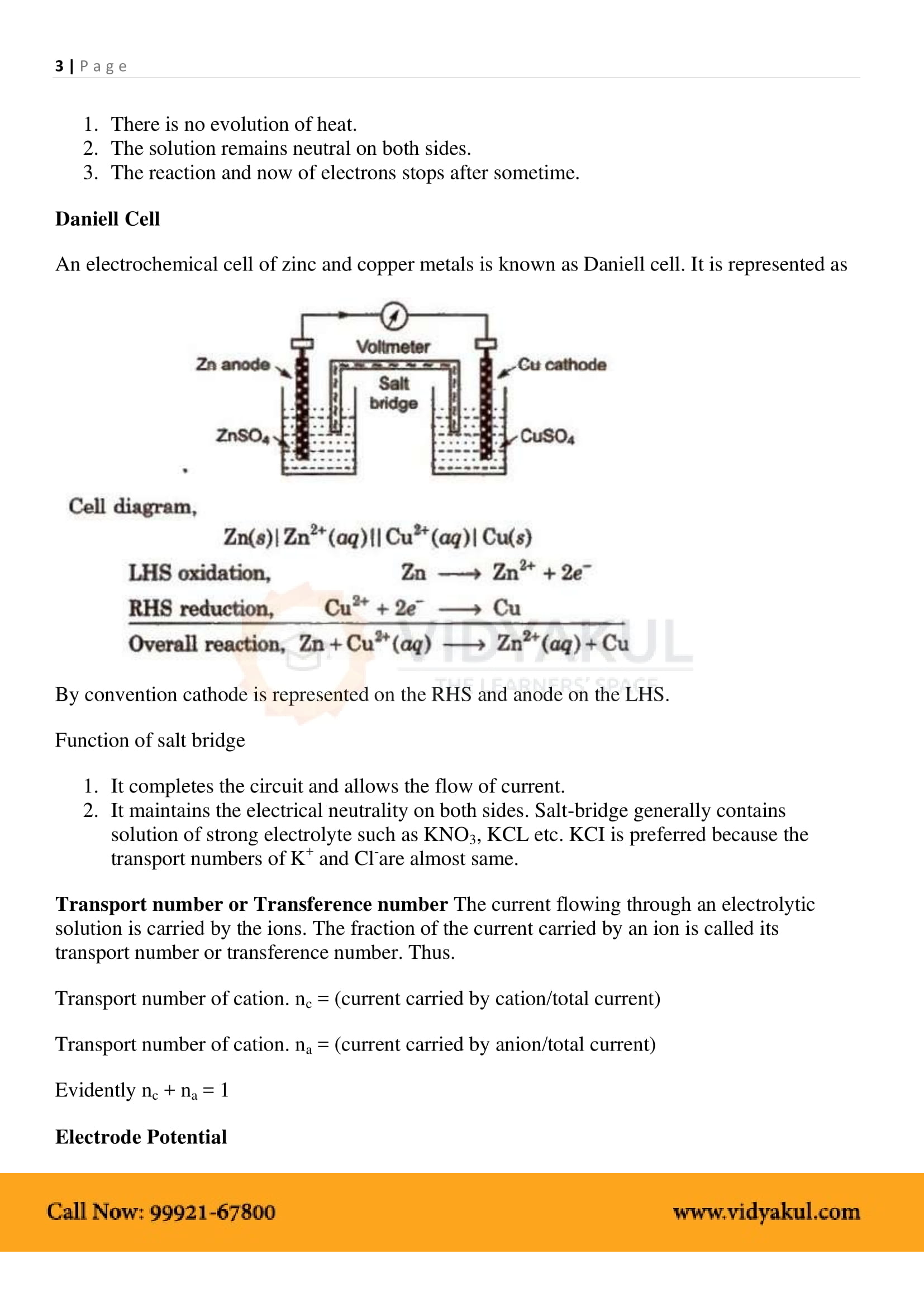 Class 12th Chemistry Electrochemistry NCERT Notes CBSE 2023 Class 12th Chemistry Electrochemistry NCERT Notes CBSE 2023