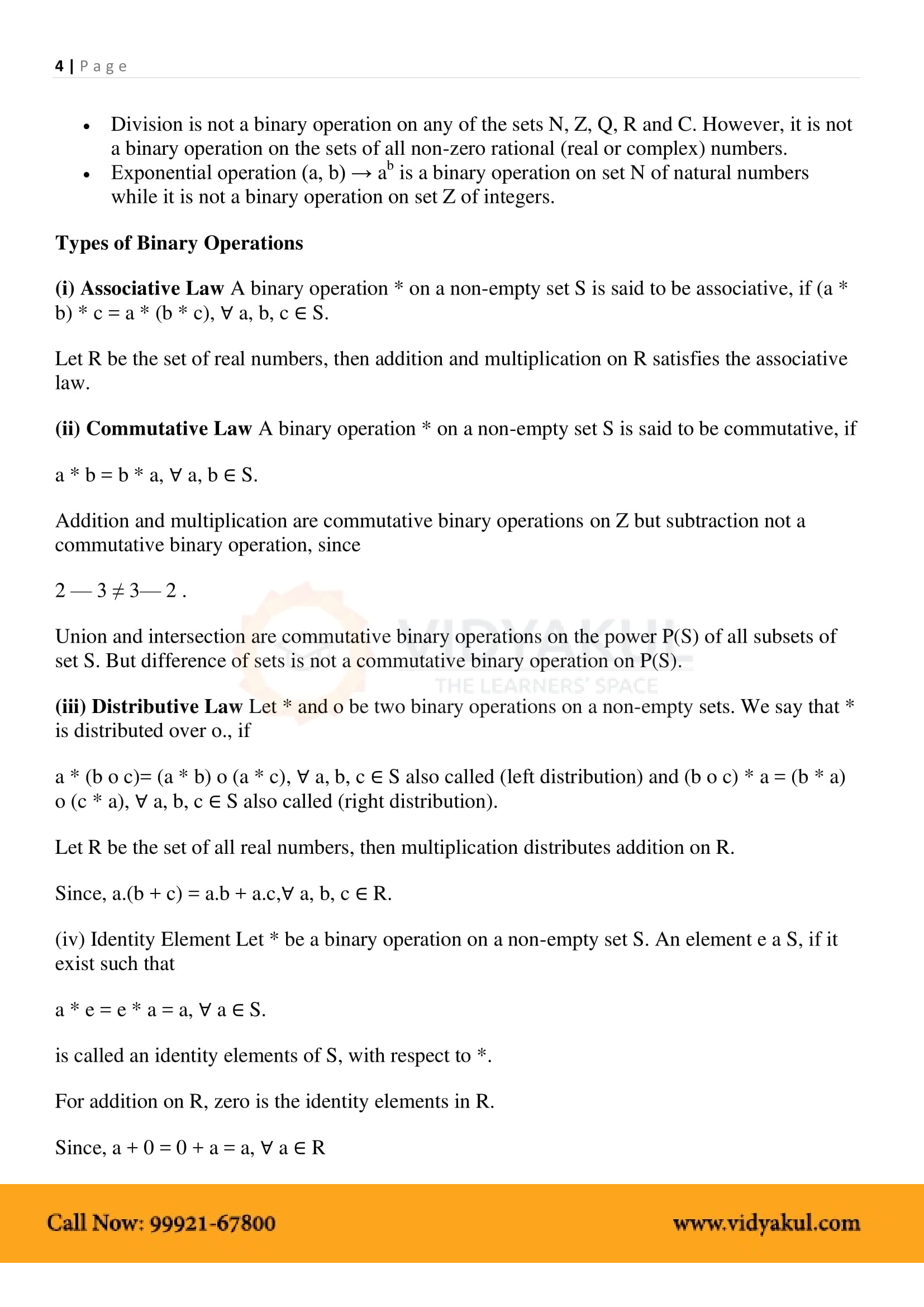 Class 12th Math Relations And Functions Formulas CBSE 2023