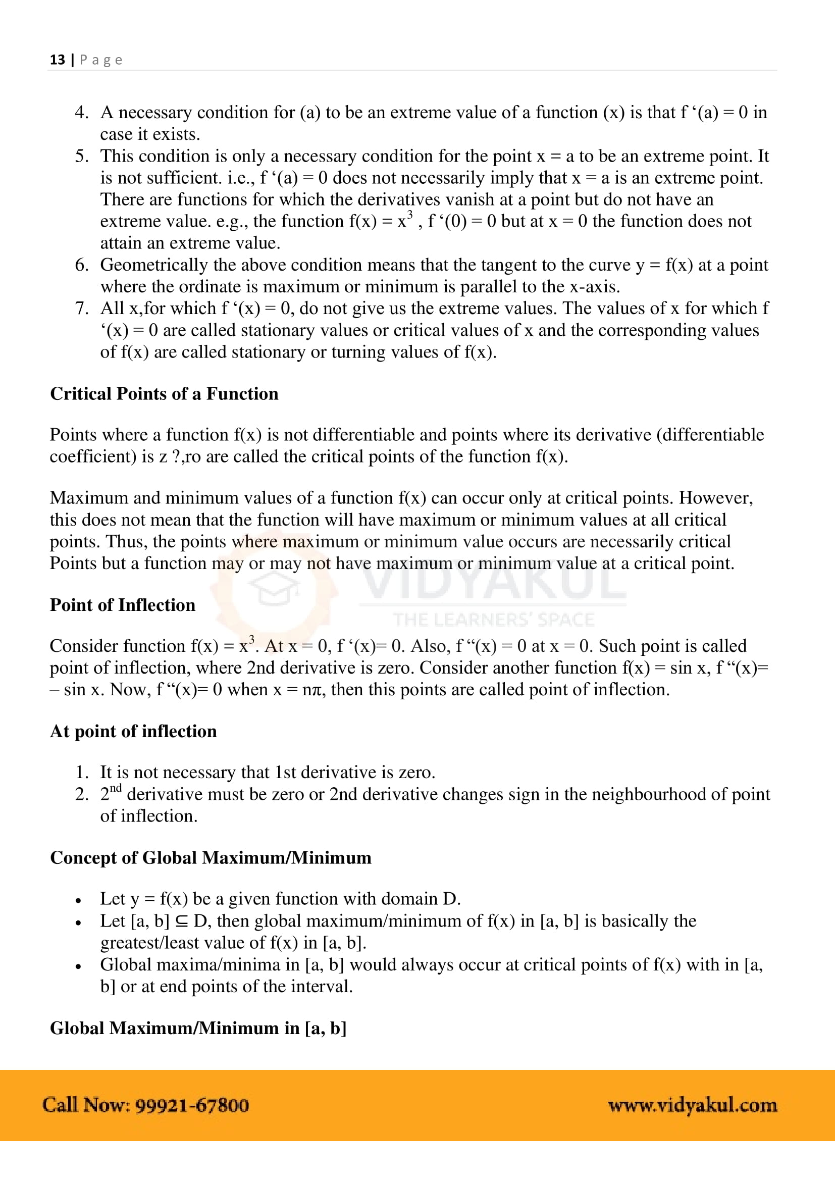 Class 12th Math Application Of Derivatives Formulas CBSE 2023 Class 12th Math Application Of Derivatives Formulas CBSE 2023
