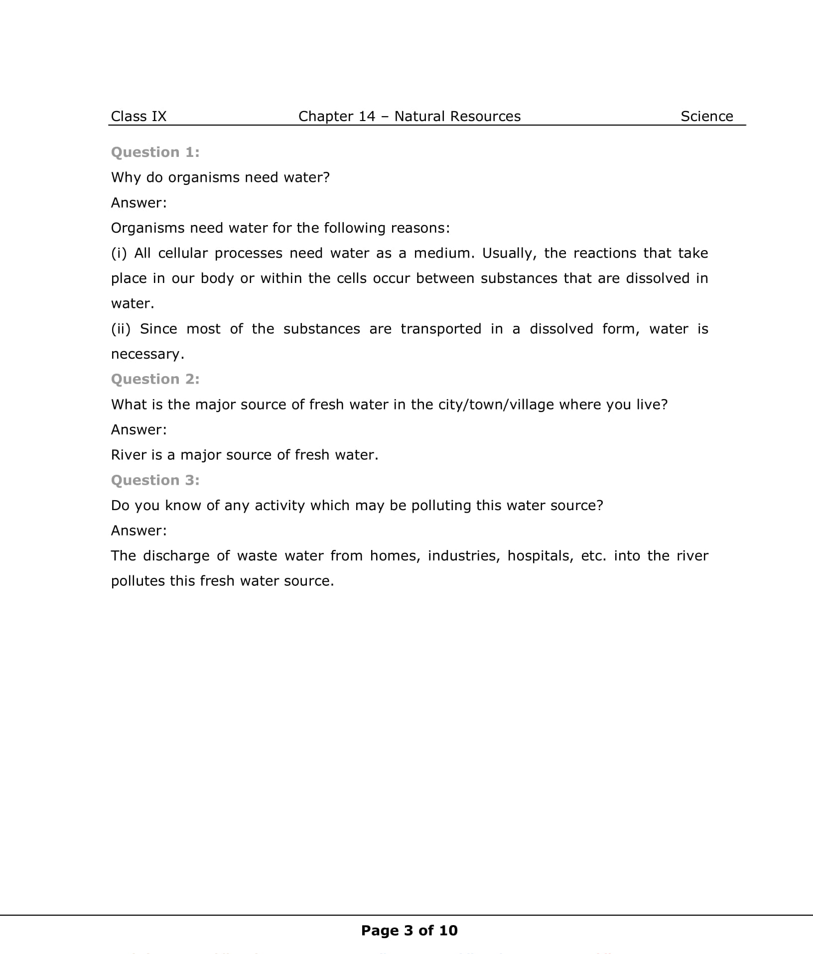 Class 9th Science Natural Resources NCERT Solution CBSE 2023 class-9th-science-natural-resources-ncert-solution-cbse-2023