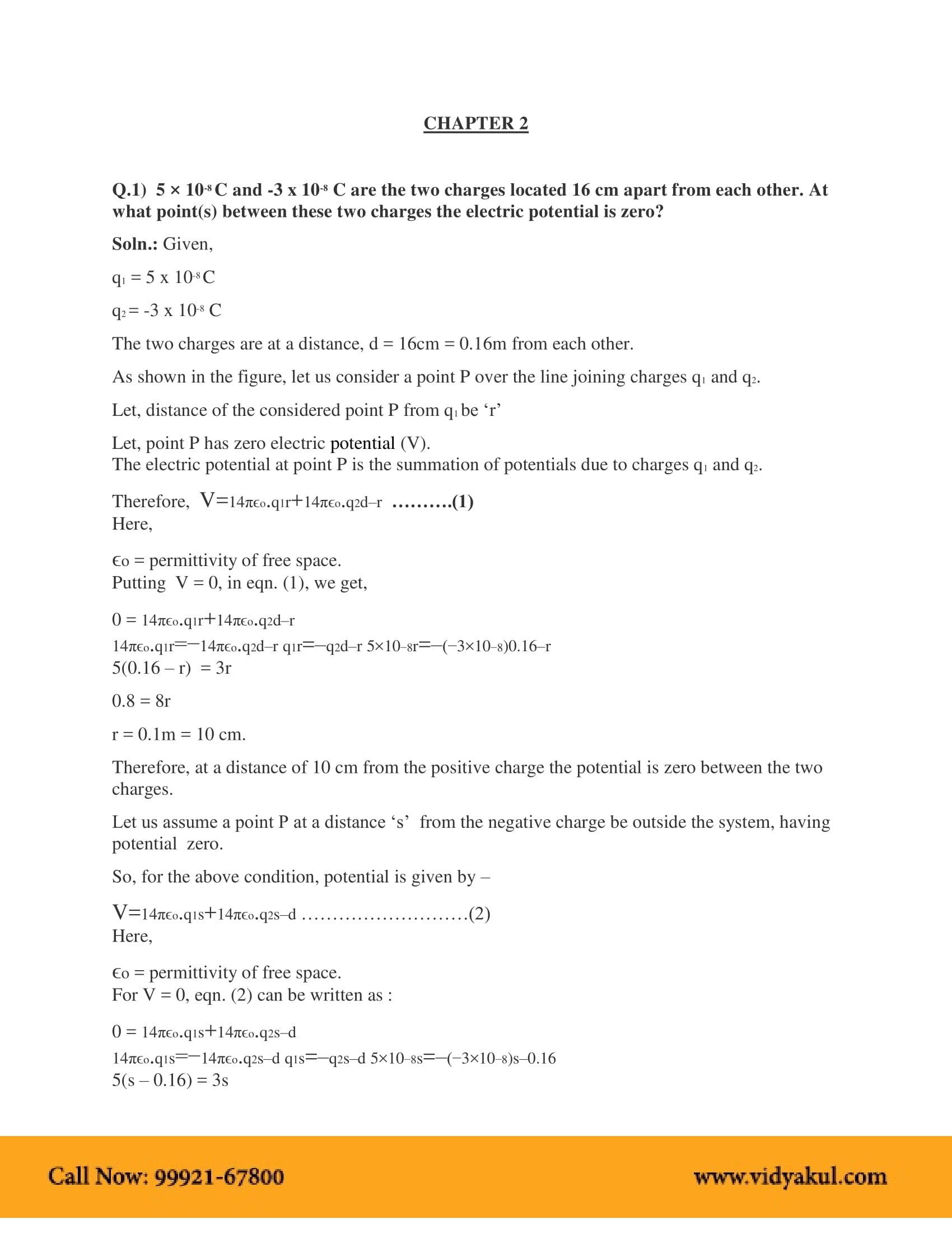 Class 12th Physics Electrostatic Potential and Capacitance NCERT ... Class 12th Physics Electrostatic Potential and Capacitance NCERT ...